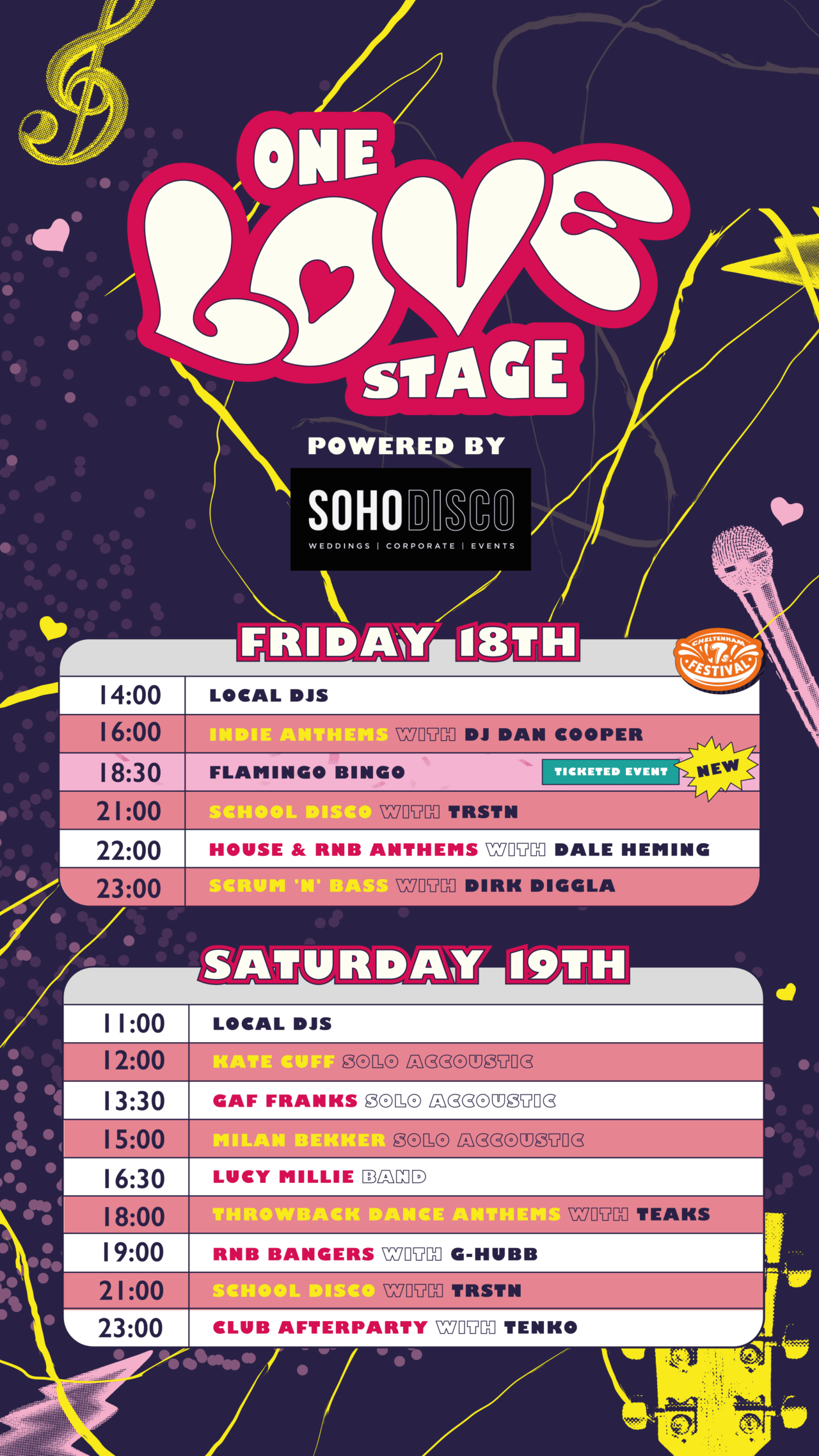 Music Line Up - Cheltenham 7s Festival - Cheltenham 7s Festival